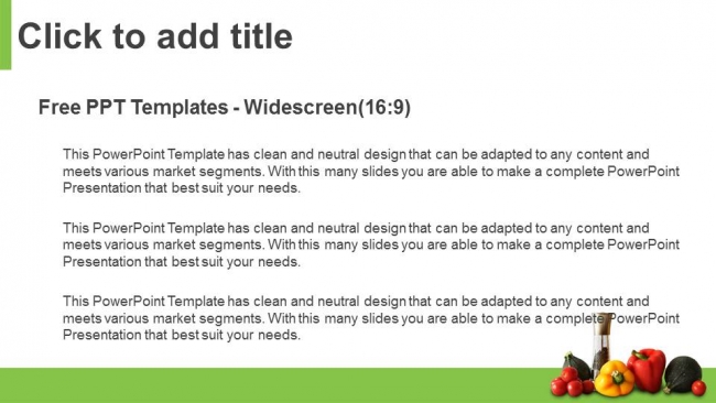 Fresh vegetables PowerPoint Templates - Slidesgo templates