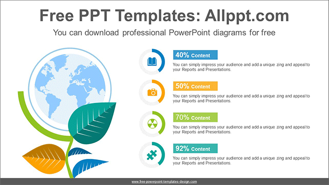 Globe plants doughnut charts PowerPoint Diagram Template - Slidesgo ... Globe plants doughnut charts PowerPoint Diagram Template - Slidesgo ...