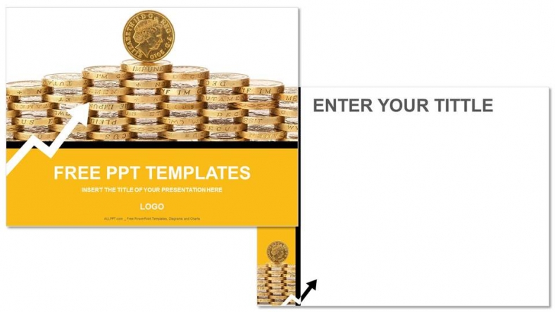 Gold Coins Finance PowerPoint Templates - Slidesgo templates