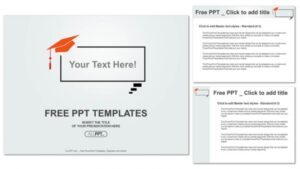 Graduation cap on Speech balloon PowerPoint Templates - Slidesgo templates