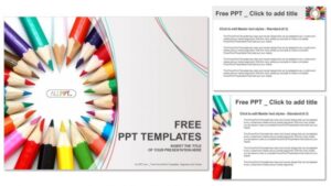 Group of colored pencils PowerPoint Templates - Slidesgo templates