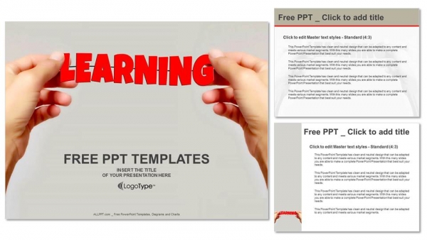 Hand and word Learning PowerPoint Templates - Slidesgo templates