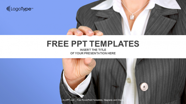 Hand holds the title-Business PPT Templates - Slidesgo templates