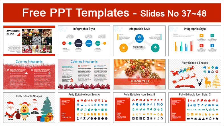 Happy Christmas PowerPoint Templates - Powerpoint and google slides ...