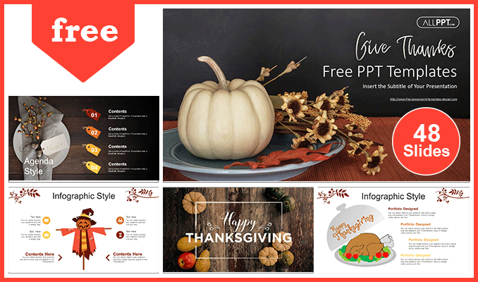 Happy Thanksgiving Day PowerPoint Templates - Slidesgo templates