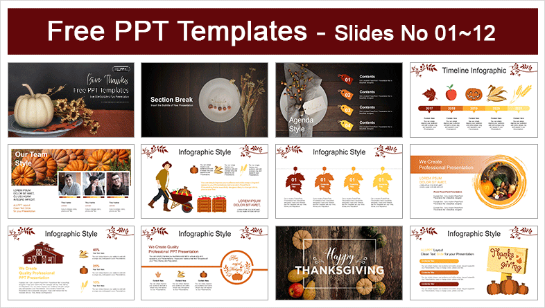 Happy Thanksgiving Day PowerPoint Templates - Slidesgo templates