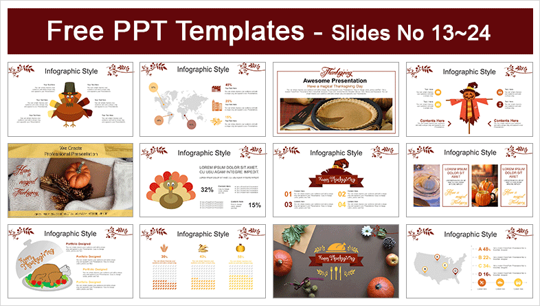 Happy Thanksgiving Day PowerPoint Templates - Slidesgo templates