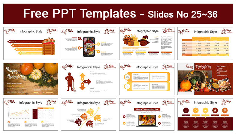 Happy Thanksgiving Day PowerPoint Templates - Slidesgo templates