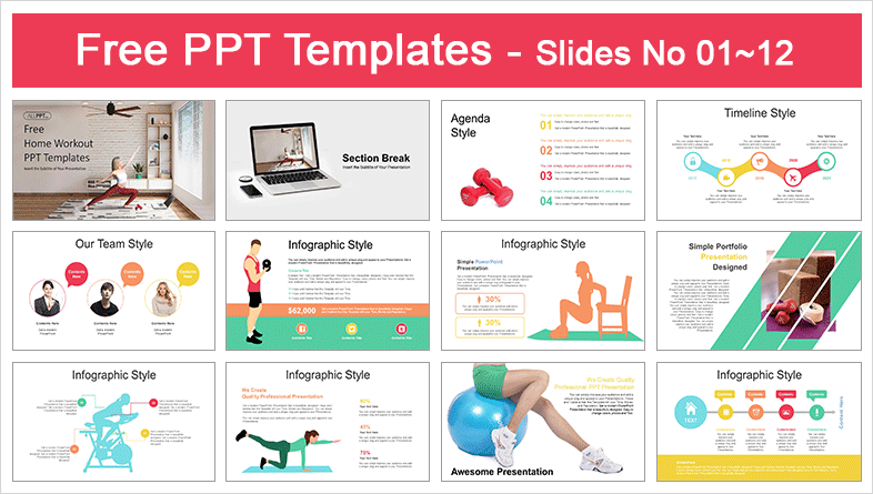 Home Workout PowerPoint Templates - Powerpoint and google slides ...