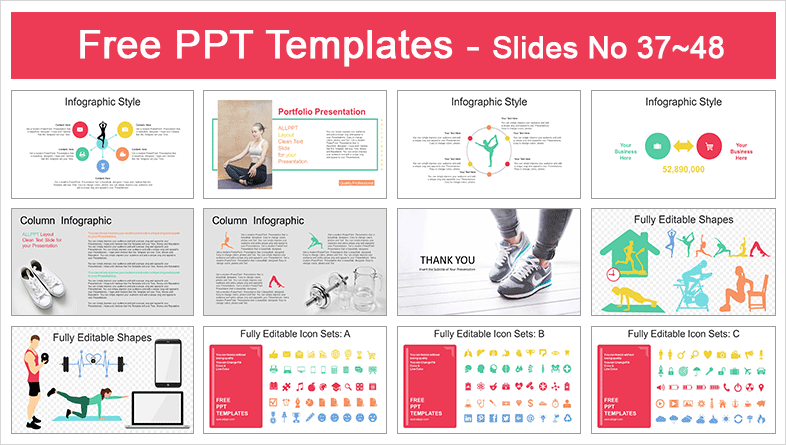 Home Workout PowerPoint Templates - Slidesgo templates