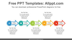 Horizontal alignment arrow PowerPoint Diagram Template - Slidesgo templates