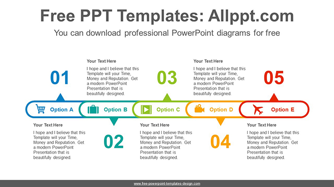 Horizontal alignment oval PowerPoint Diagram Template - Slidesgo templates