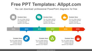 Horizontal alignment rectangle PowerPoint diagram template - Slidesgo ...