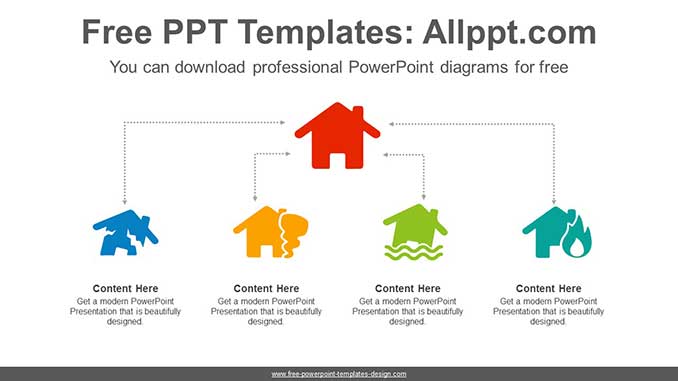 House Icon PowerPoint Diagram Template - Powerpoint and google slides ...