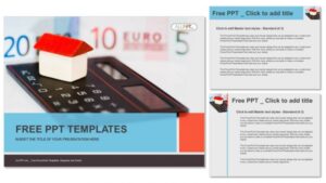 House on calculator and money PowerPoint Templates - Slidesgo templates