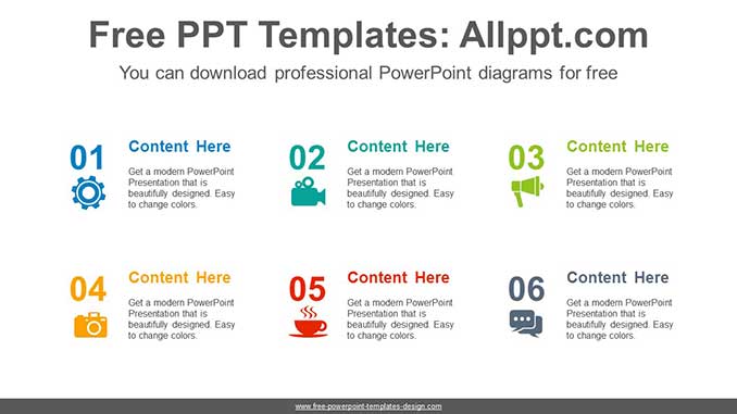 Icon Number List PowerPoint Diagram - Powerpoint and google slides ...