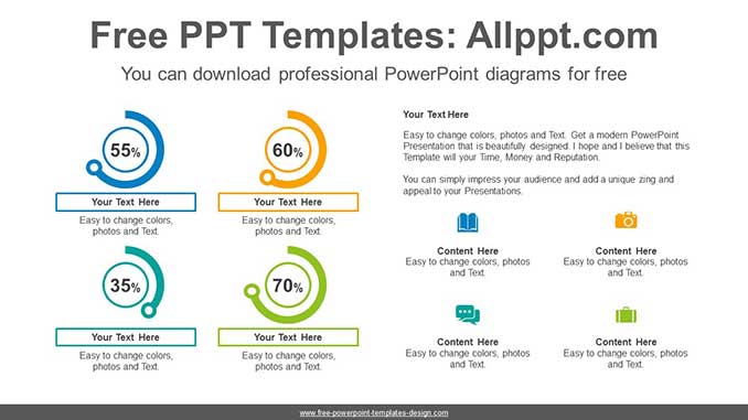 Icon doughnut charts PowerPoint Diagram - Slidesgo templates Icon doughnut charts PowerPoint Diagram - Slidesgo templates