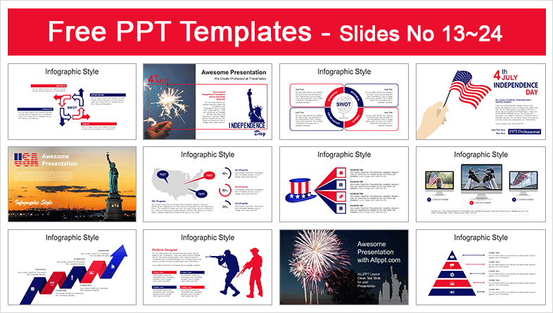 Independence Day PowerPoint Templates - Powerpoint and google slides ...