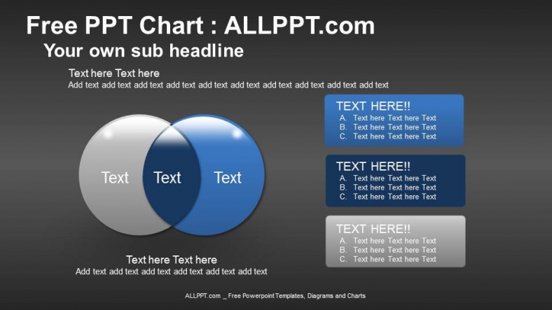 Intersection Of Circles Relationship PPT Diagrams - Slidesgo templates