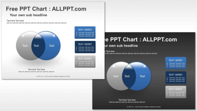Intersection Of Circles Relationship PPT Diagrams - Slidesgo templates