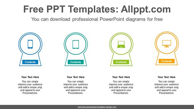 Keyholes List PowerPoint Diagram - Powerpoint and google slides ...