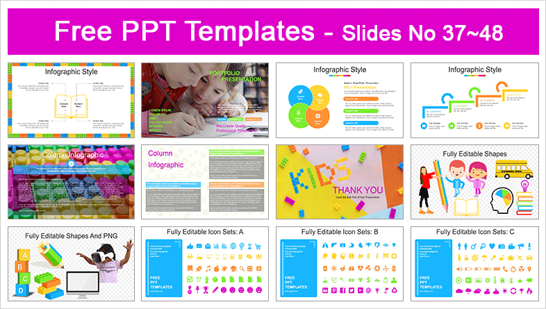 Kids Alphabet Blocks PowerPoint Templates - Slidesgo templates