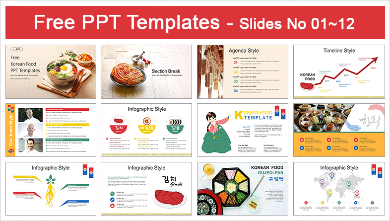 Korean Food PowerPoint Templates - Slidesgo templates