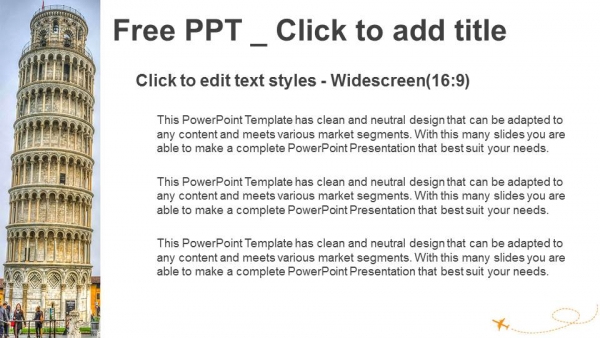 Leaning tower of Pisa-Travel PowerPoint Templates - Powerpoint and ...