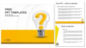Light bulb with question mark as idea and solution symbol PowerPoint ...