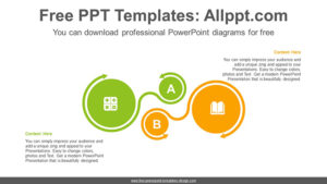 Line arrows surrounding circles PowerPoint Diagram Template - Slidesgo ...