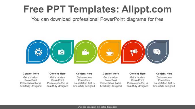 List Water Drop PowerPoint Diagram - Powerpoint and google slides ...