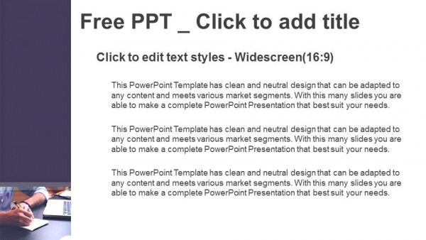 Makes a note at business document PowerPoint Templates - Slidesgo templates