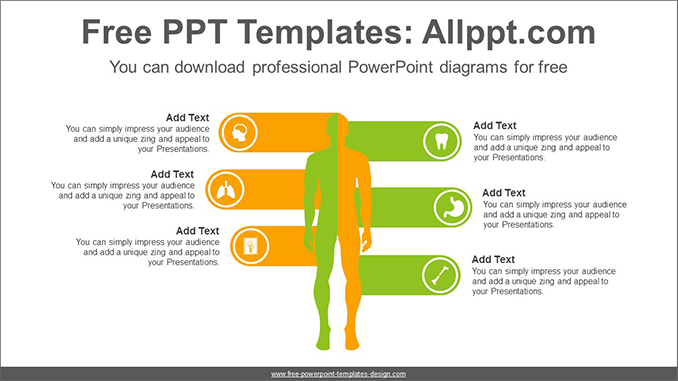 Man two parts comparison PowerPoint Diagram Template - Powerpoint and ...
