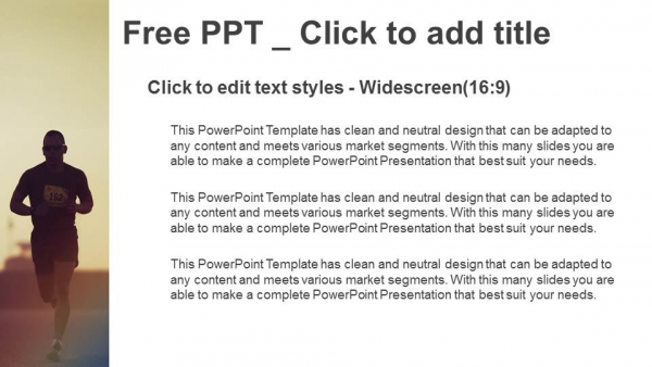 Marathon runners running on city road PowerPoint Templates - Slidesgo ...