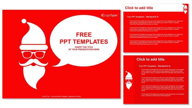 Merry Christmas with Santa PowerPoint Templates - Slidesgo templates