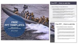 Military boats patrolling PowerPoint Templates - Slidesgo templates