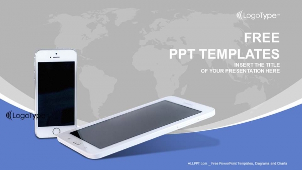 Mobile phones with lines PowerPoint Templates - Powerpoint and google ...