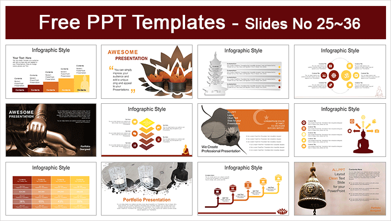 Monk Buddhism Meditation PowerPoint Templates - Slidesgo templates