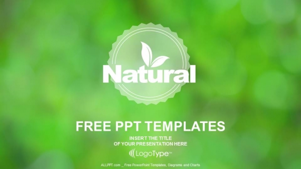 Natural product logo design PowerPoint Templates - Powerpoint and ...