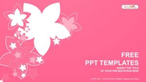 Nature with of pink flowers PowerPoint Templates - Slidesgo templates