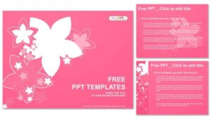 Nature with of pink flowers PowerPoint Templates - Slidesgo templates