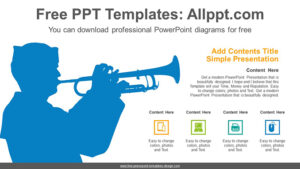 Naval Trumpet Playing PowerPoint Diagram - Slidesgo templates
