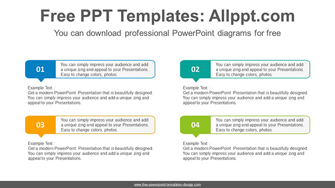 Numbered text box PowerPoint Diagram Template - Powerpoint and google ...