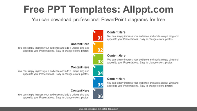 Numbering square list PowerPoint Diagram Template - Slidesgo templates