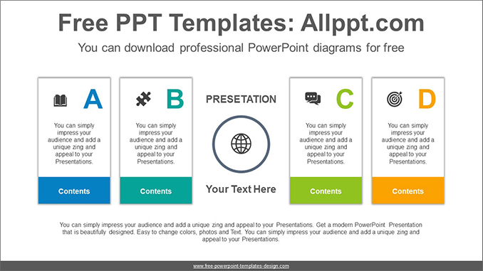 Numbering text box PowerPoint Diagram Template - Slidesgo templates