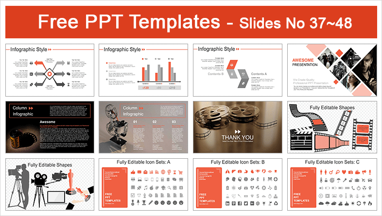 Old Style Movie Projector PowerPoint Templates - Slidesgo templates