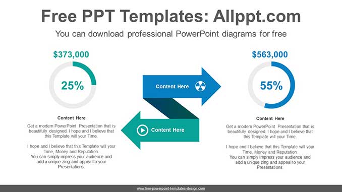 Opposite Arrow PowerPoint Diagram - Slidesgo templates Opposite Arrow PowerPoint Diagram - Slidesgo templates