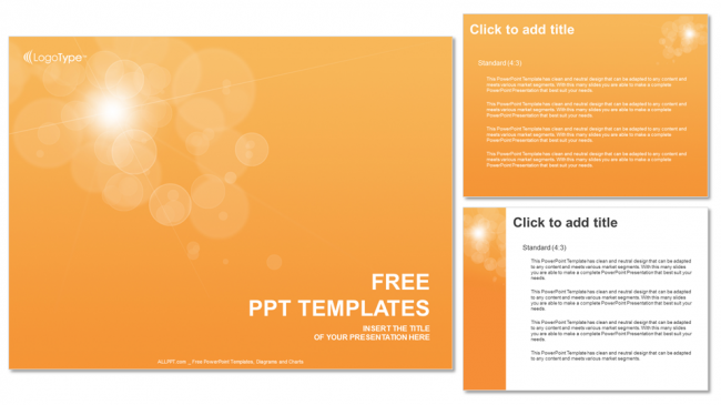Orange bubbles-Abstract PPT Templates - Powerpoint and google slides ...