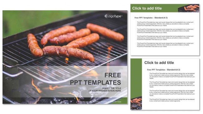 Outdoors Barbecue Party PowerPoint Templates - Slidesgo templates