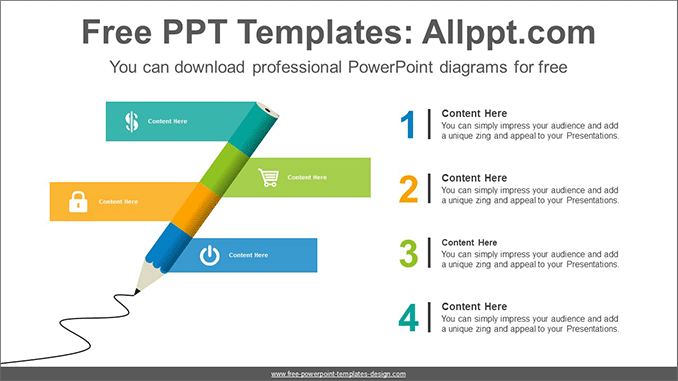 Pencil banner PowerPoint Diagram Template - Slidesgo templates Pencil banner PowerPoint Diagram Template - Slidesgo templates